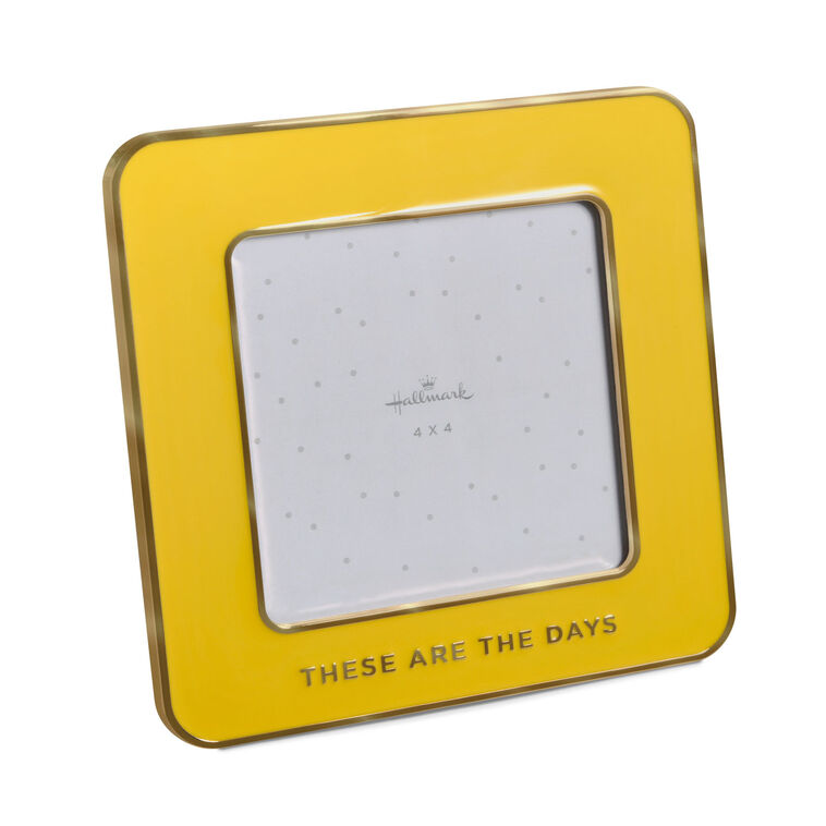 Hallmark These Are the Days Yellow Enamel Picture Frame, 4x4 – Banner's ...
