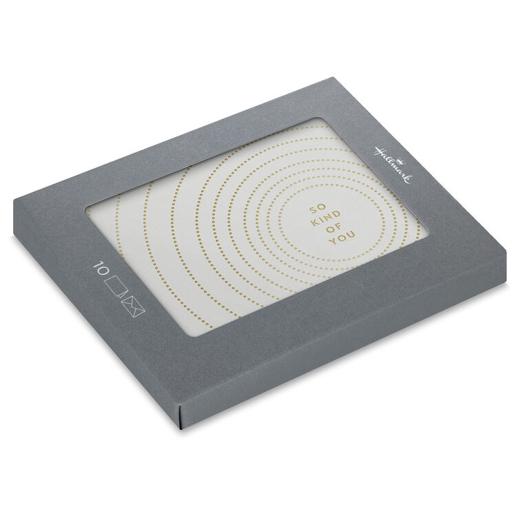 Hallmark So Kind of You Thank You Notes, Pack of 10 – Banner's Hallmark