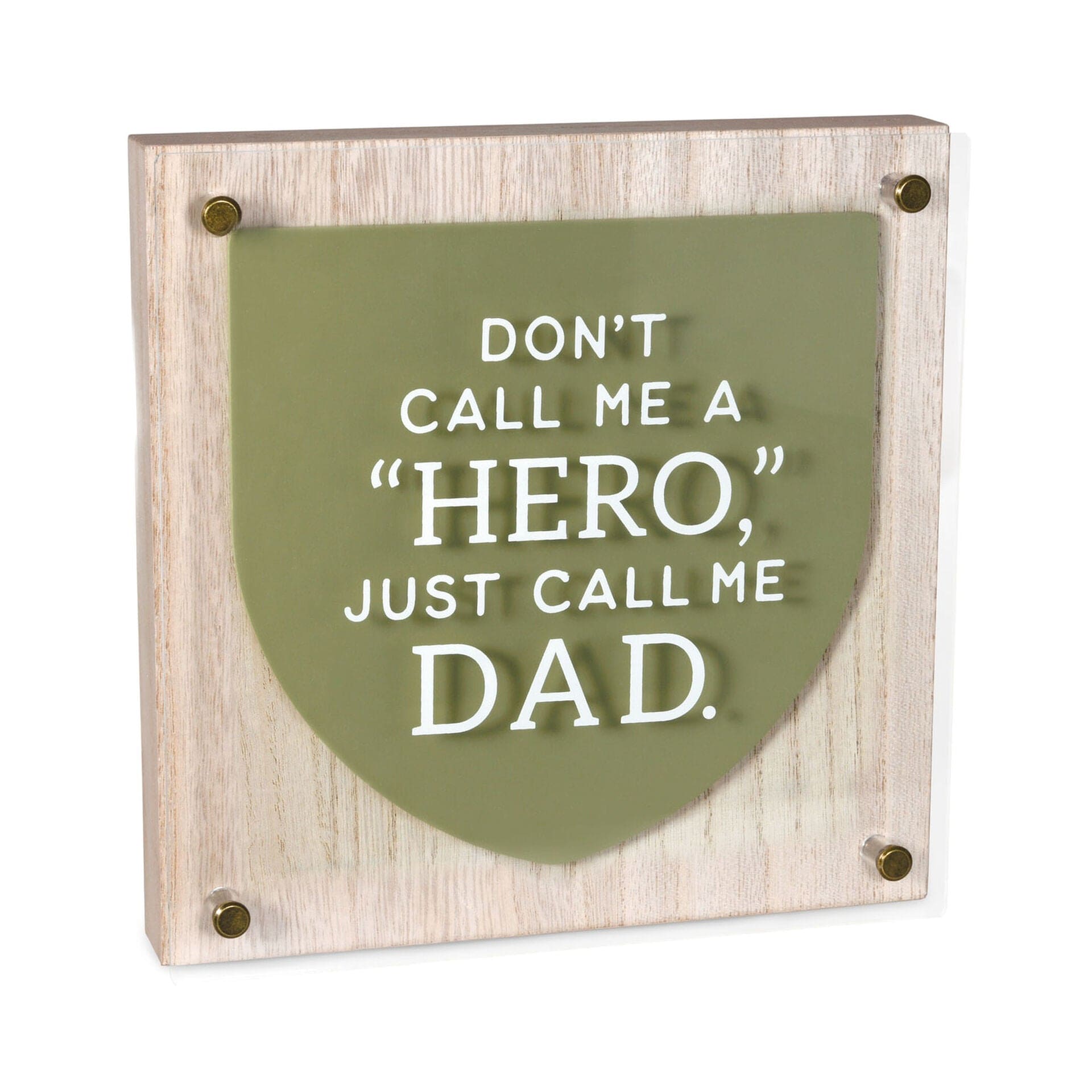 Hallmark Hero Dad Layered Square Quote Sign – Banner's Hallmark