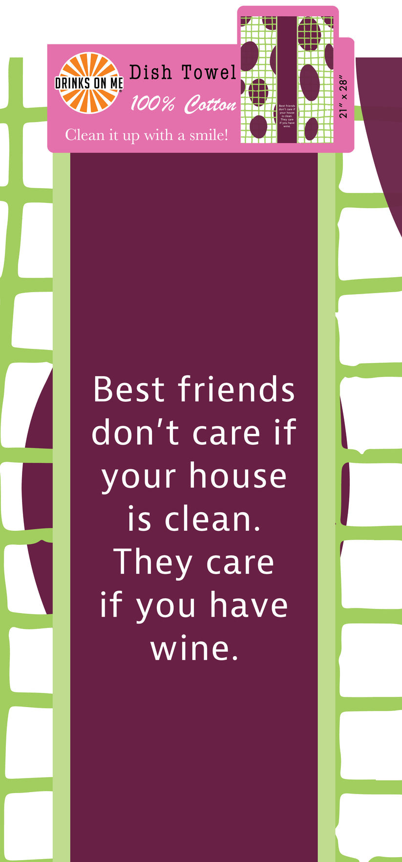 Drinks on Me Best Friends Dish Towel – Banner's Hallmark