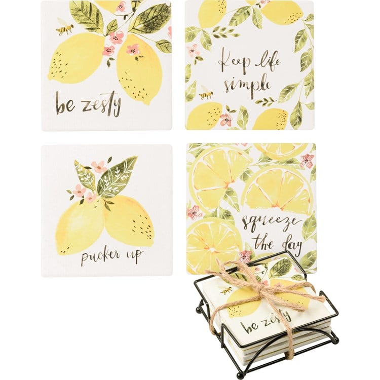 Be Zesty Coaster Set – Banner's Hallmark