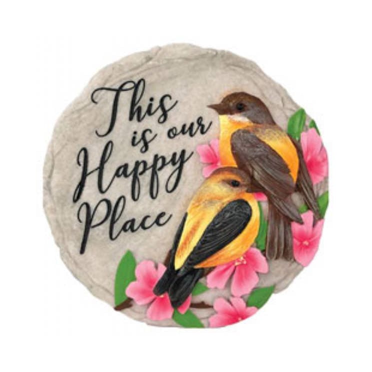 Spoontiques Happy Place Decorative Garden Stone – Banner's Hallmark