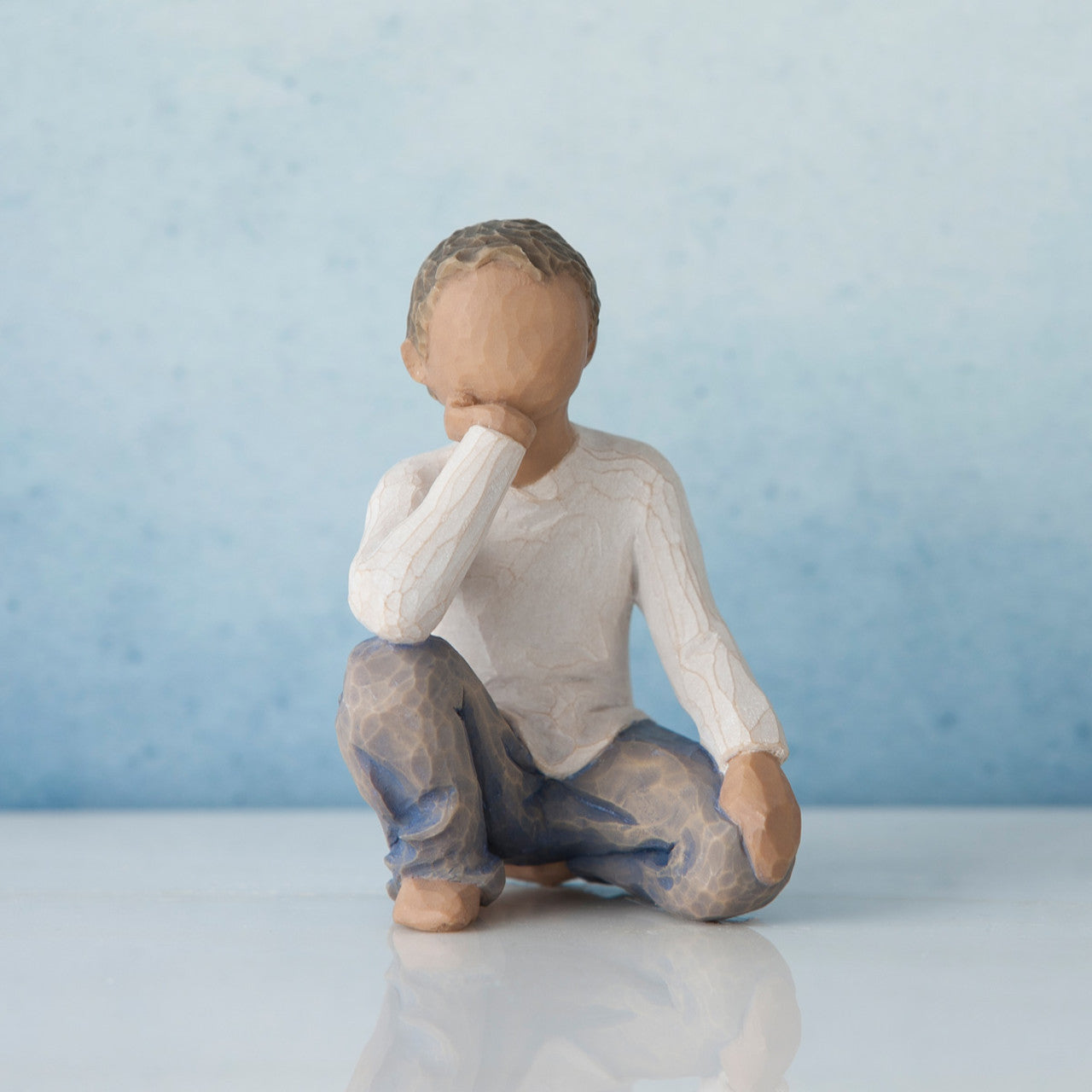 Willow Tree Inquisitive Child Figurine – Darker Skin – Banner's Hallmark