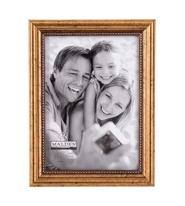 Malden Gold Classic Beaded Frame 5x7 – Banner's Hallmark